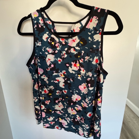 CAbi | Tops | Cabi Spirit Tank 4732 Floral Tank Top Dark Blue And Pink ...